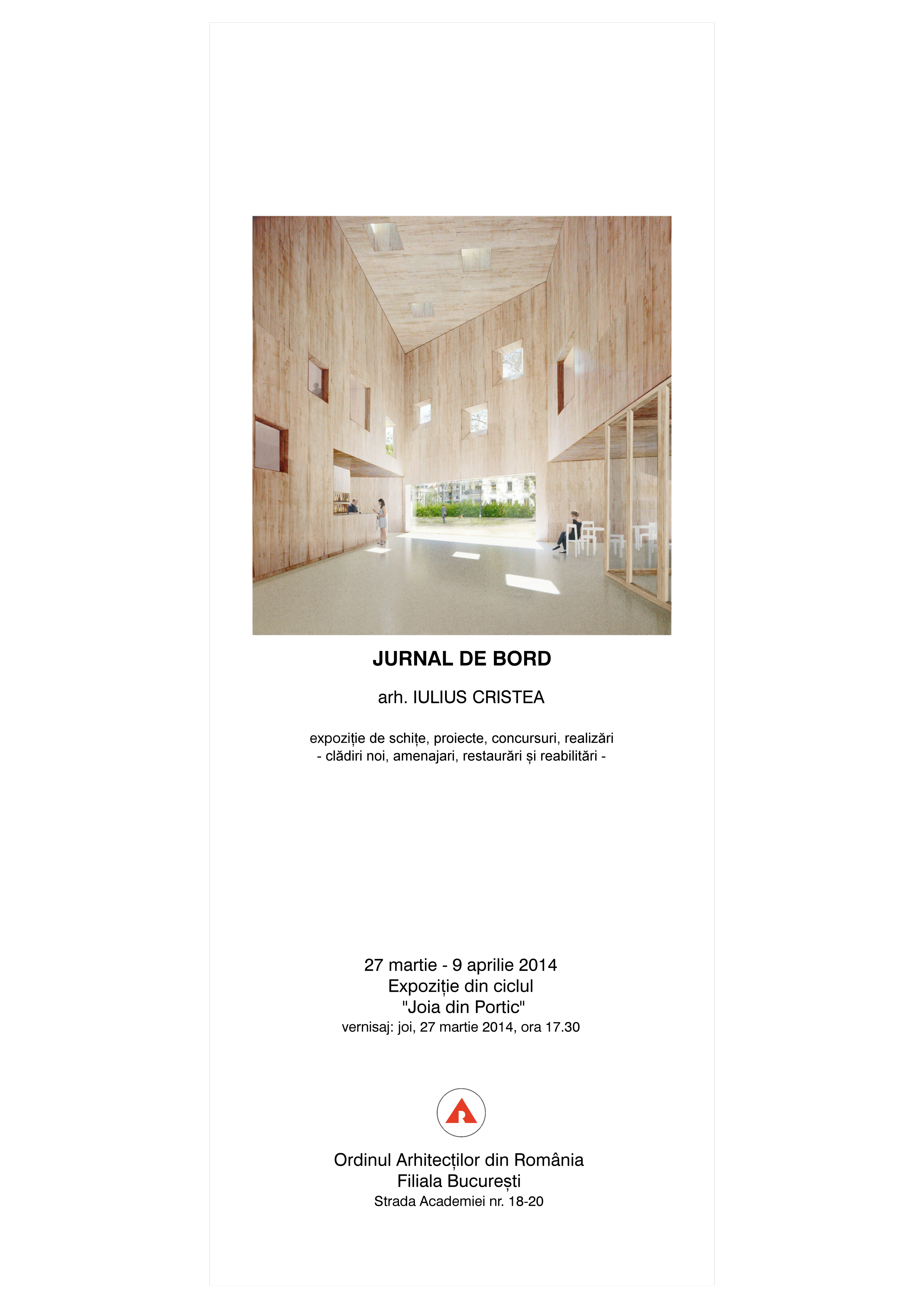 Program "Joia din portic" - 27 martie 2014 - OAR București