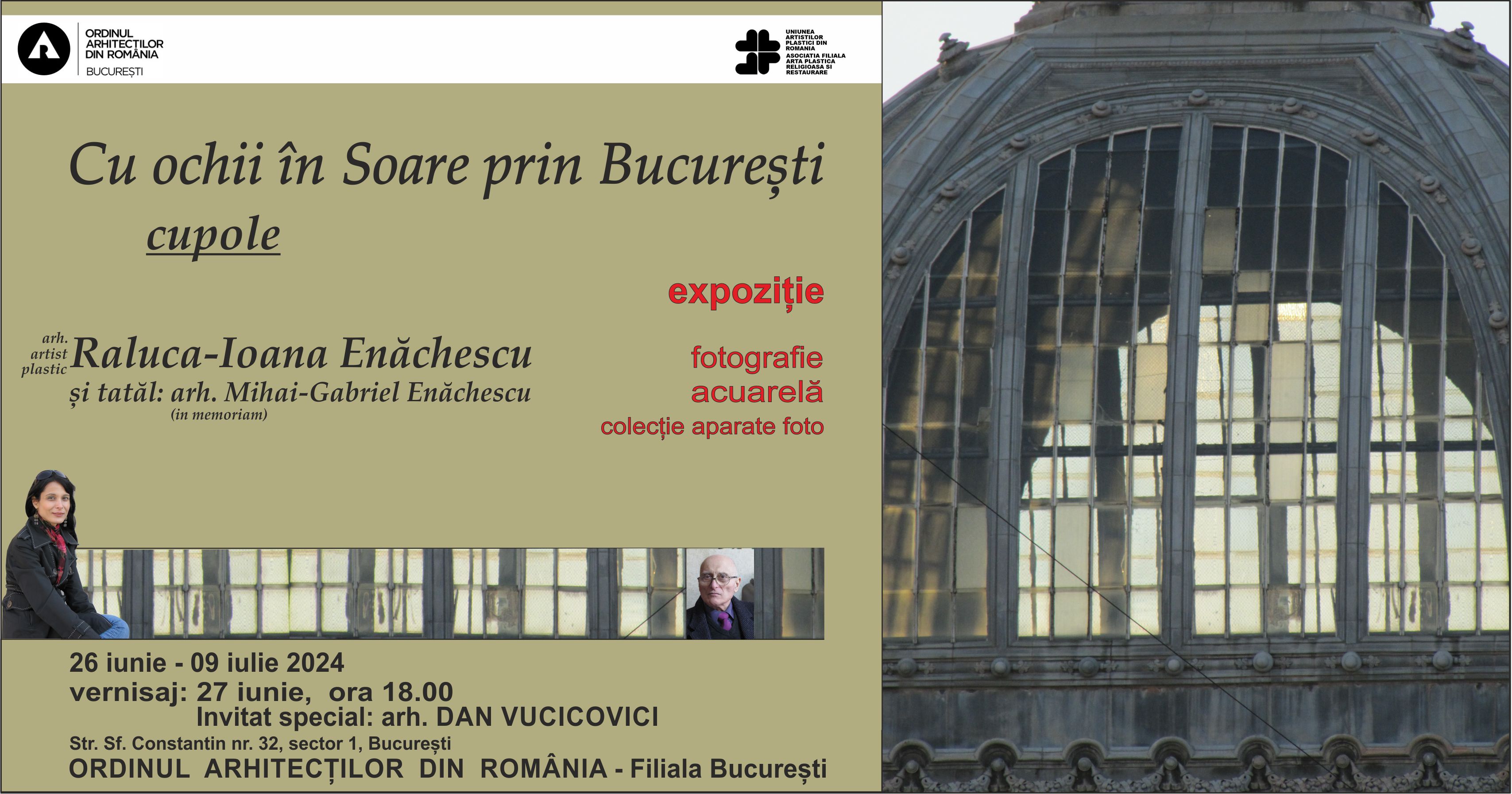 Invitație la vernisajul expoziției Cu ochii în Soare prin București ...