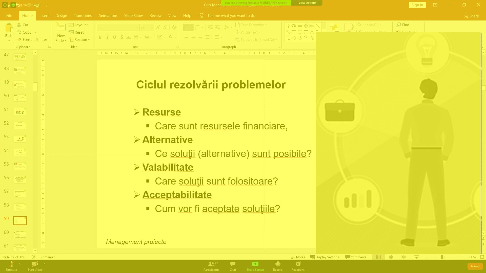 Curs Manager de Proiect - OAR București